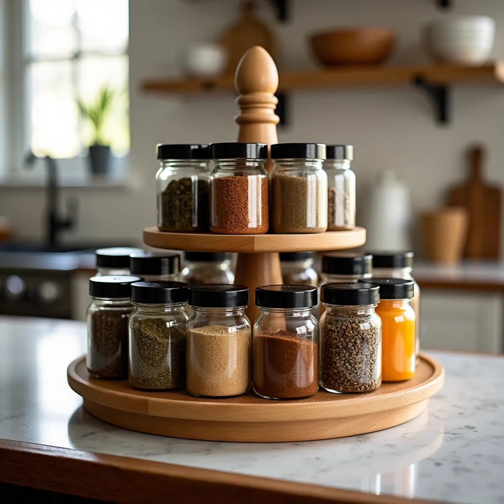 Maximizing Kitchen Space with a 3 Tier Spice Rack