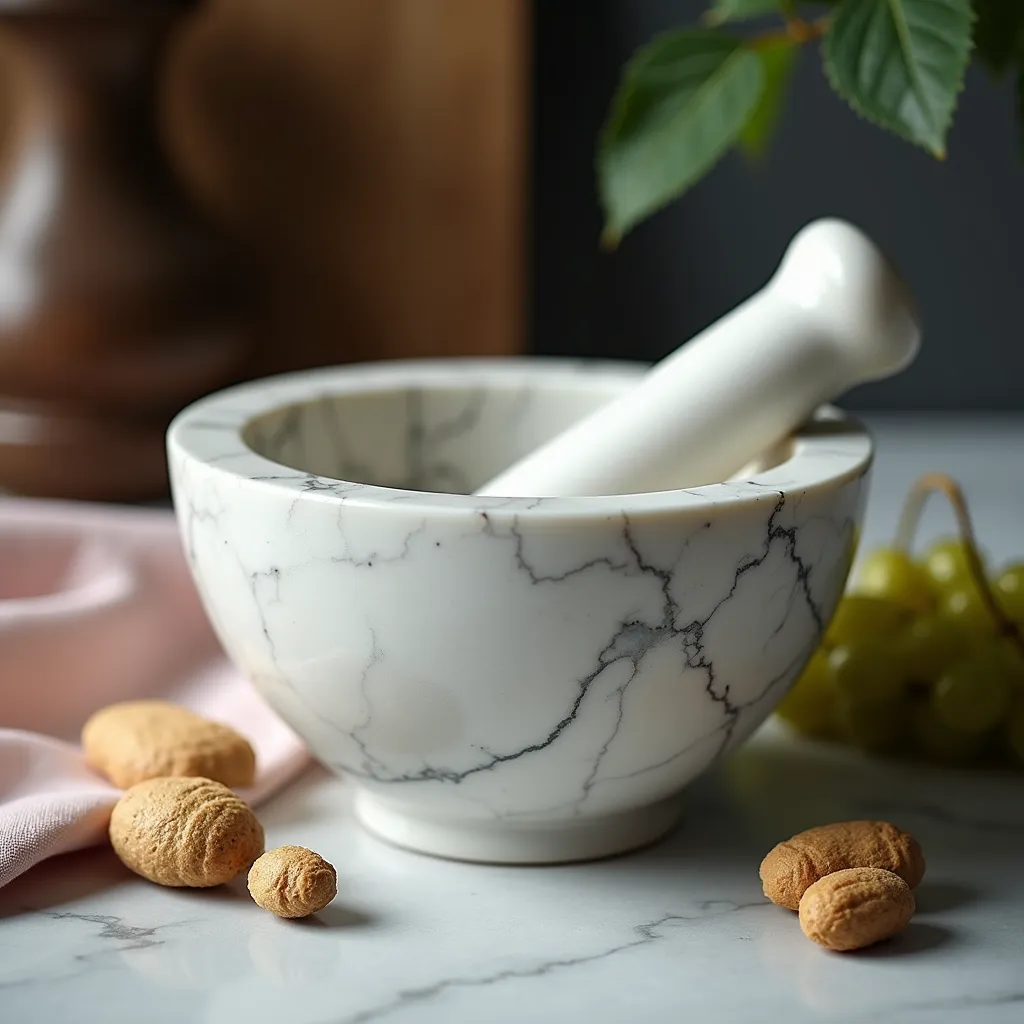 The Marble Mortar and Pestle: A Culinary Essential